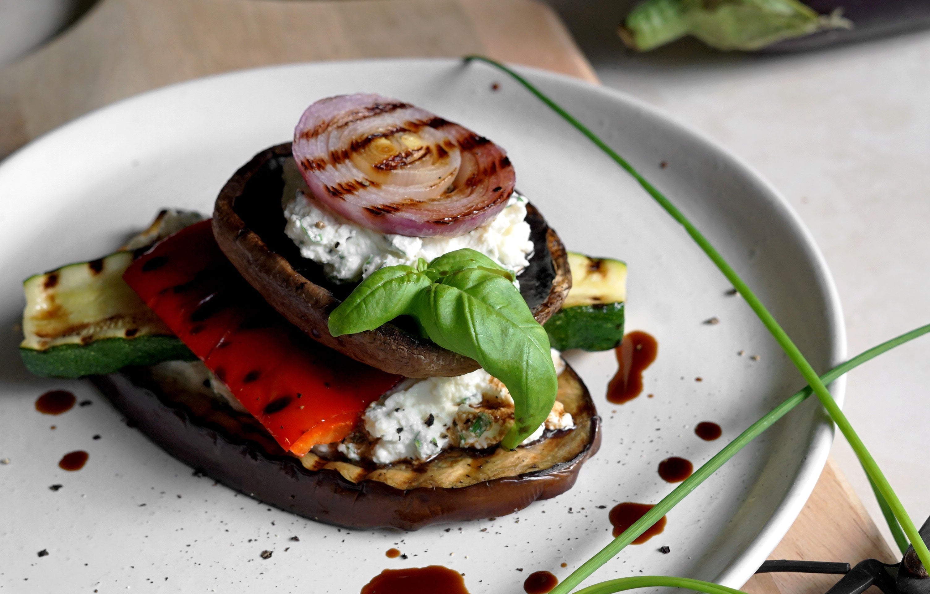 Grilled Vegetable Stack – Tony Ferguson Weight Loss